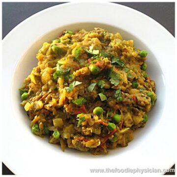 Baingan Bharta (Oven Roasted Eggplant) - Foodie Physician