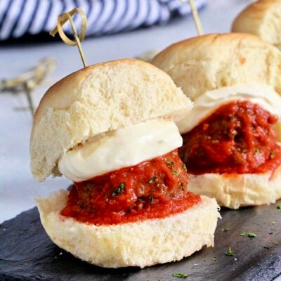 Meatball Sliders with Whipped Ricotta - The Foodie Physician