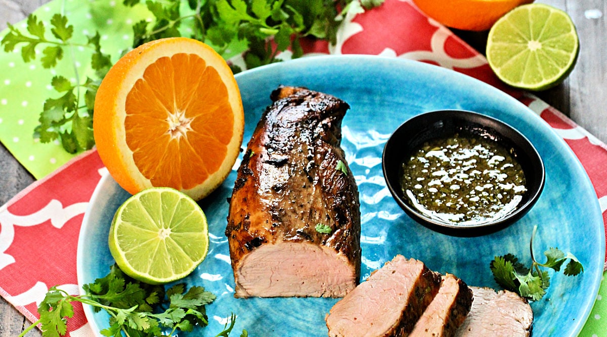Cuban Mojo Pork Tenderloin - The Foodie Physician