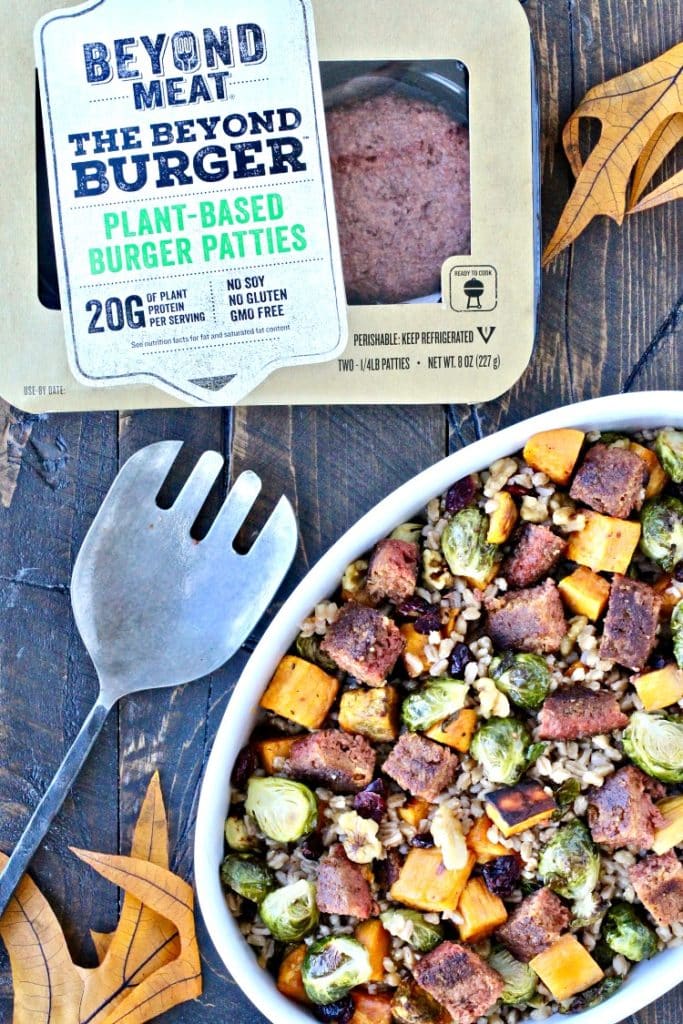 Beyond Meat Holiday Farro Bowl - The Foodie Physician