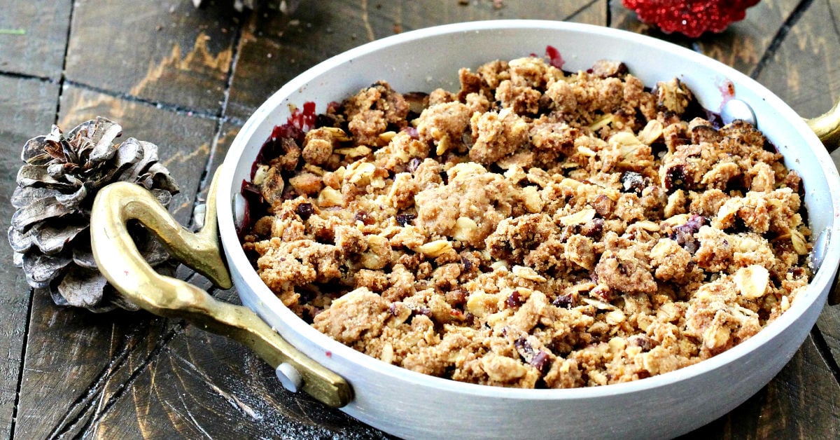 Triple Berry Crisp (With Frozen Berries) - Foodie Physician